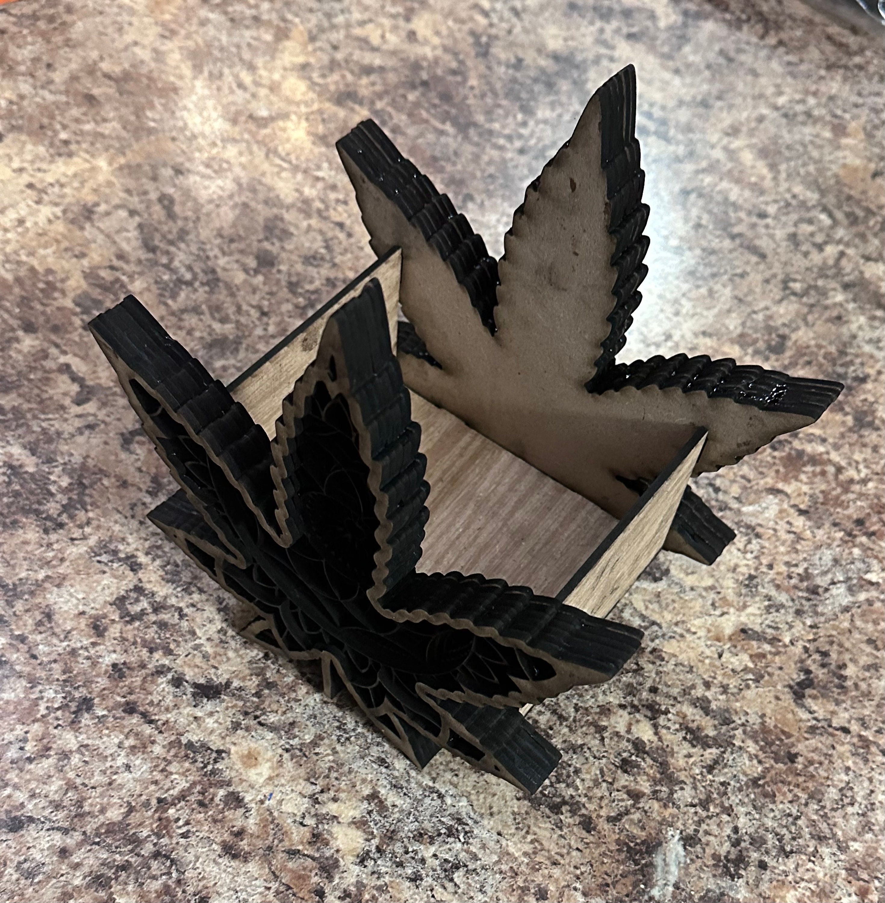 Marijuana Leaf Layered Organizer SVG - Etsy