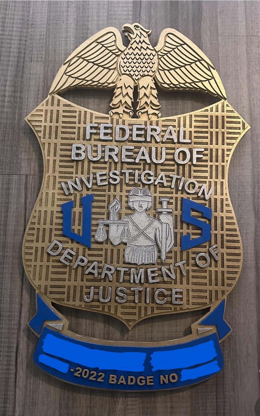 Layered FBI Badge Digital File. - Etsy