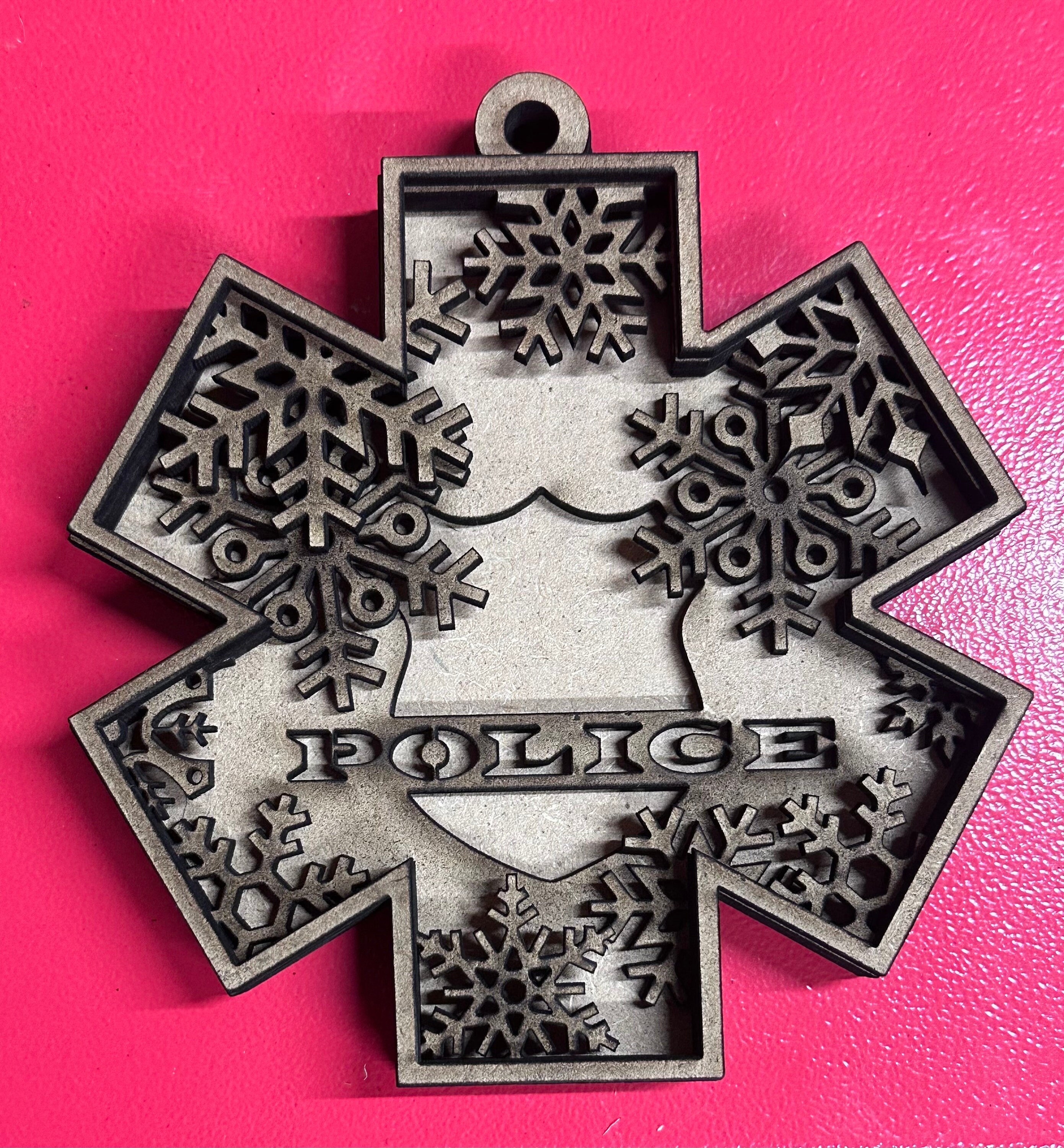 DIGITAL FILE for Police Snowflake Ornament - Etsy