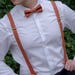 Rust Bow Tie & Suspender Rust 105B child Adult Rust/copper Weddings ...