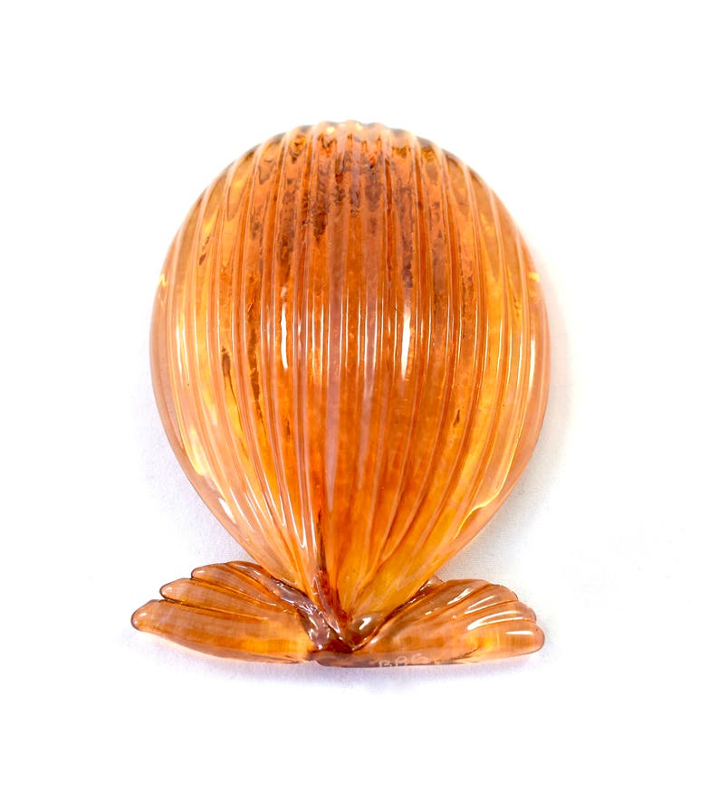 Glass Seashells Hand Sculpted Glass Scallop Shell Beach - Etsy