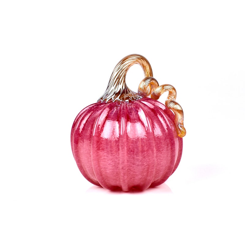 Pink Glass Pumpkin - Etsy