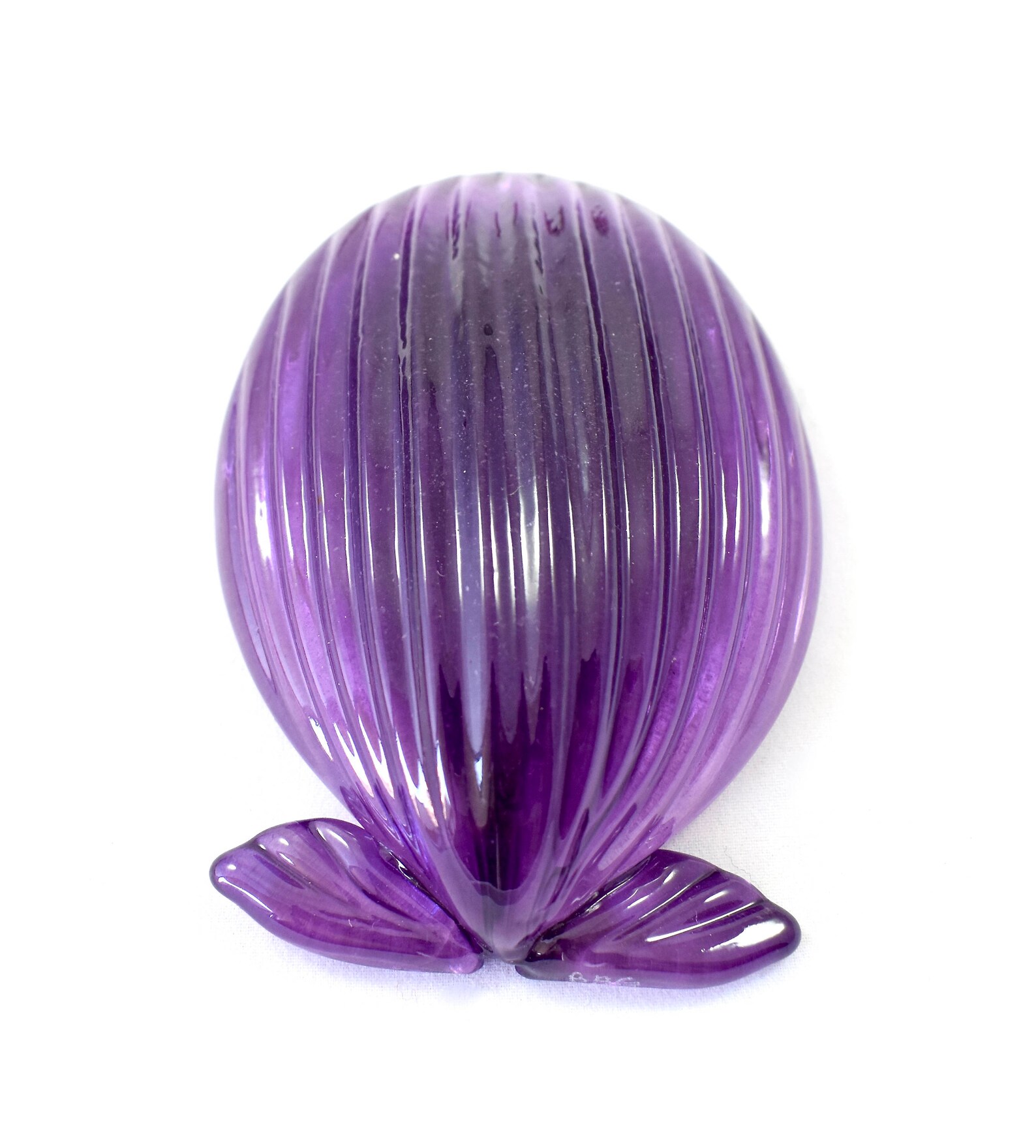 Glass Seashells Hand Sculpted Glass Scallop Shell Beach | Etsy