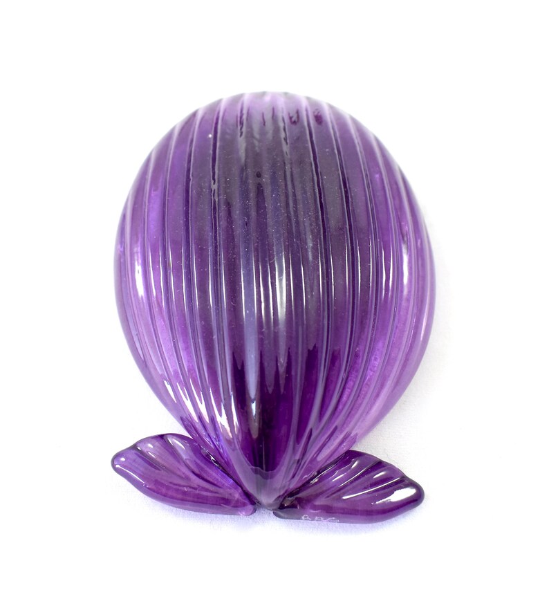 Glass Seashells Hand Sculpted Glass Scallop Shell Beach - Etsy