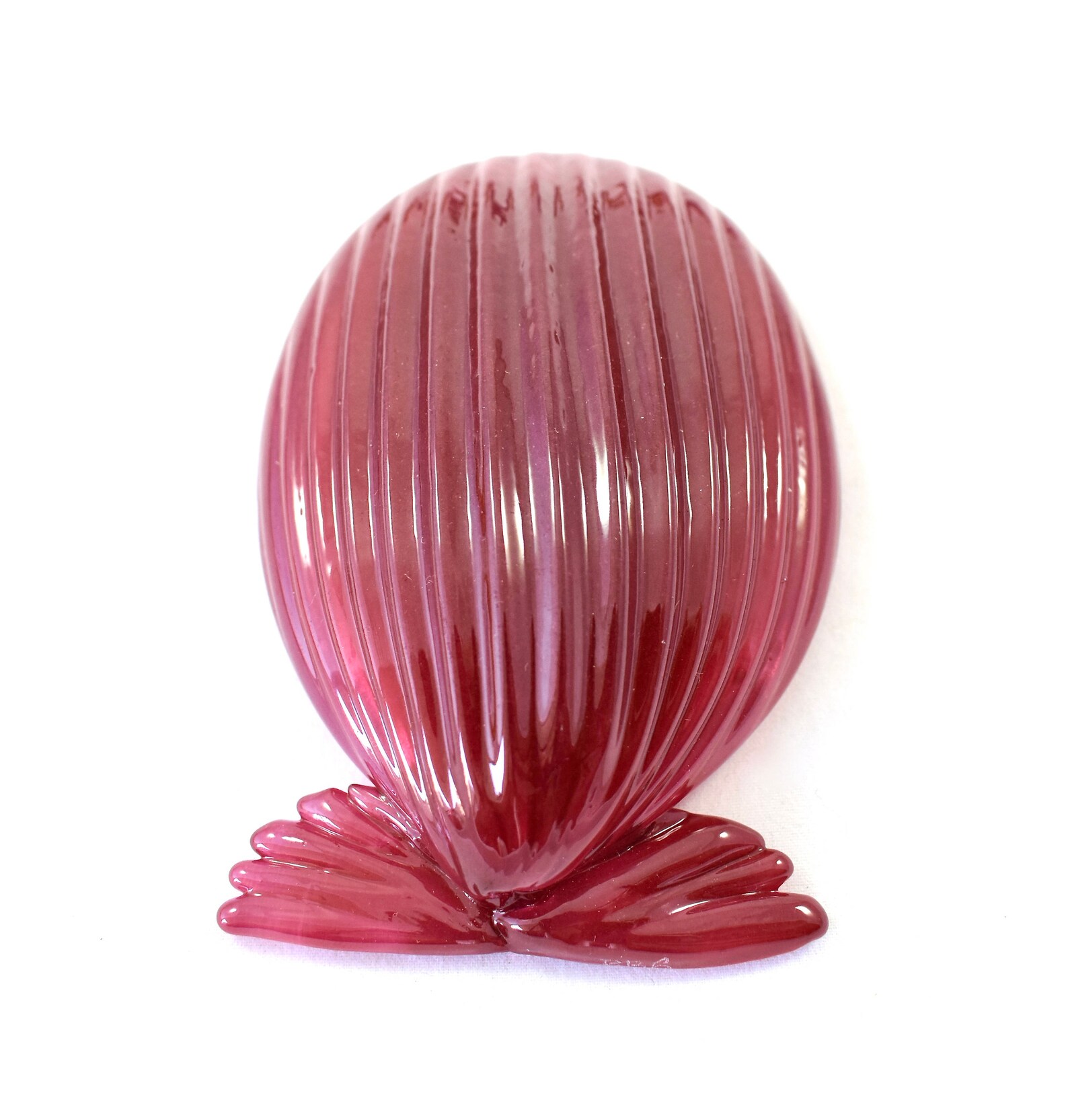 Glass Seashells Hand Sculpted Glass Scallop Shell Beach | Etsy