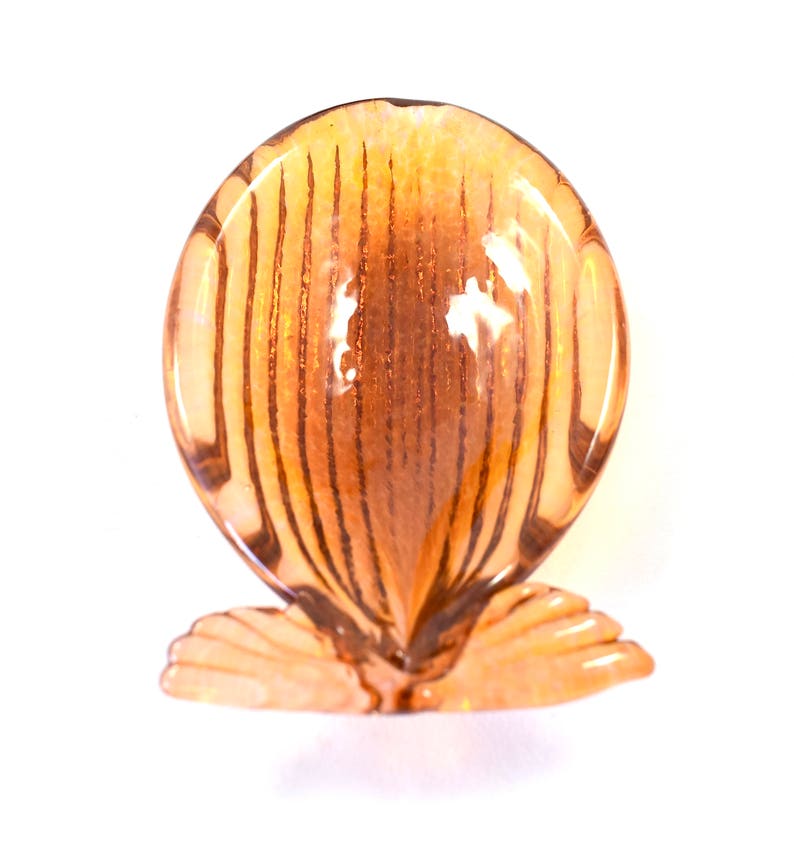 Glass Seashells Hand Sculpted Glass Scallop Shell Beach - Etsy