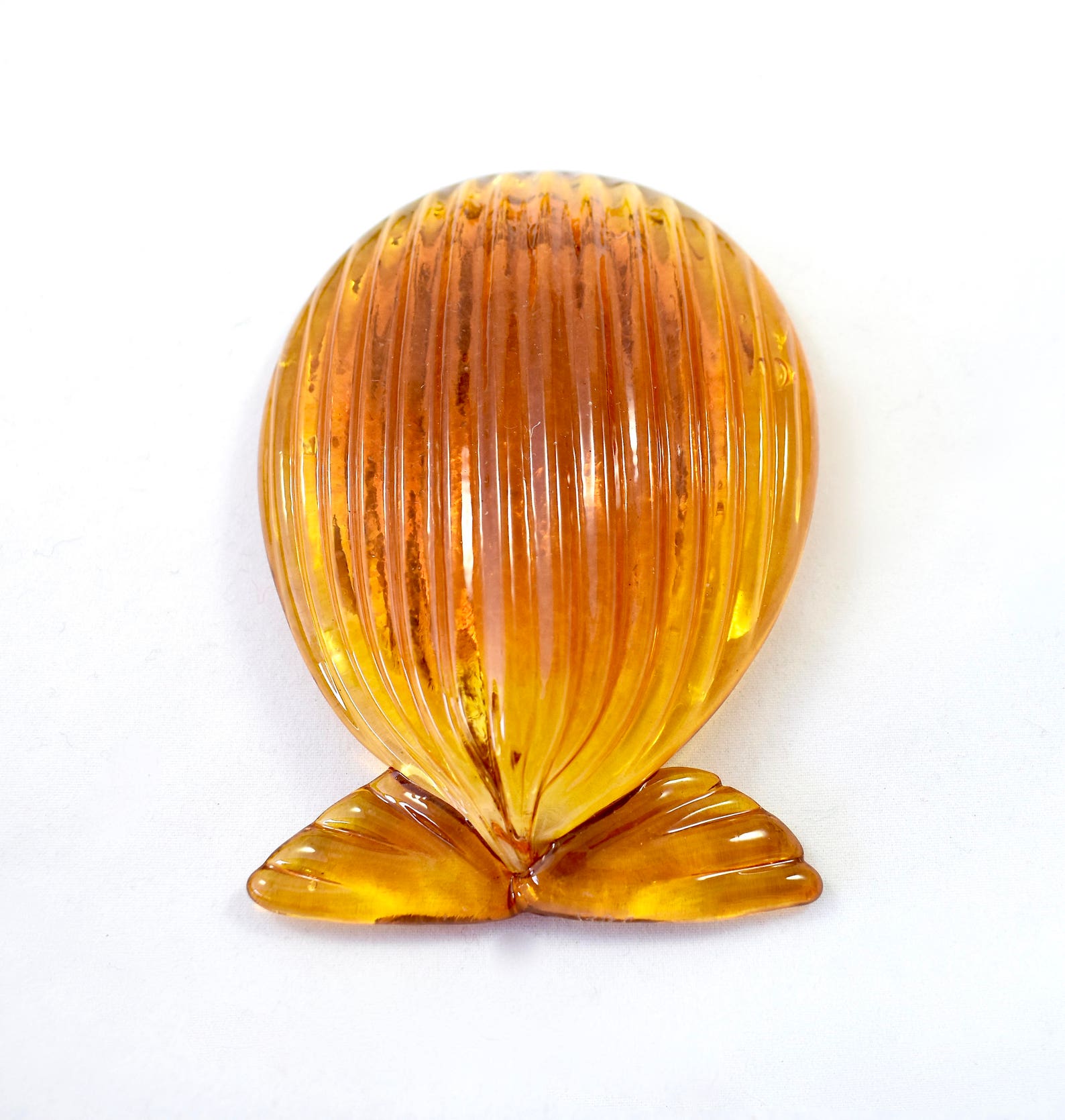 Glass Seashells Hand Sculpted Glass Scallop Shell Beach - Etsy