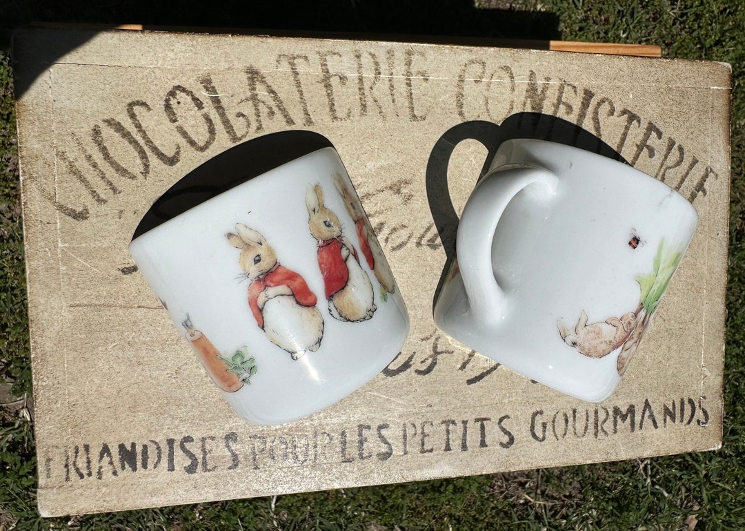 Cut in Half Bunny Rabbit Cup/mug by Wedgwood Beatrix Potter Half Cups ...