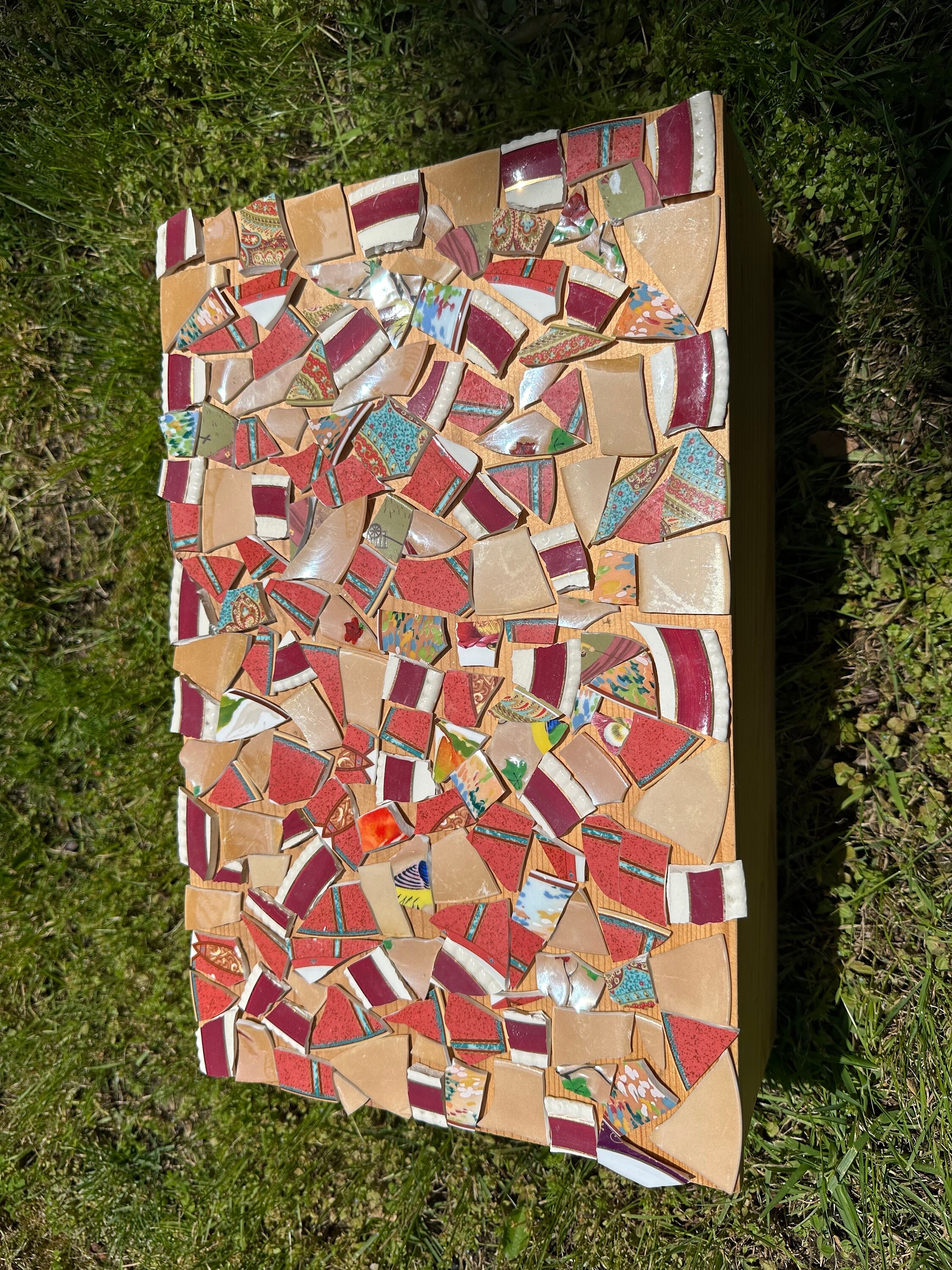 Broken China, 1.4 Pounds Ceramic Mosaic Tiles From Tea Cups, Saucers ...