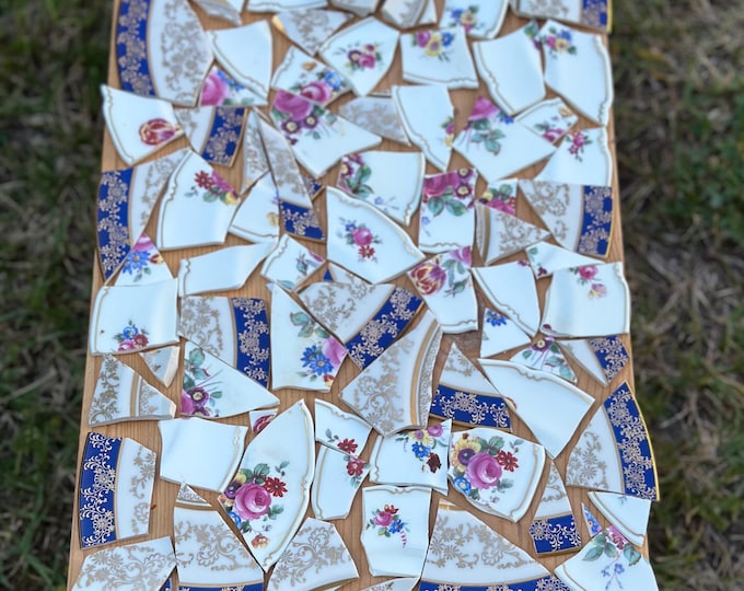 Broken China, 1.12 Pounds Mosaic Tiles, Premium Vintage China Pieces in ...