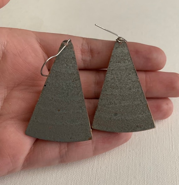 Vintage handmade seashell dimensions dangle hook earr… - Gem