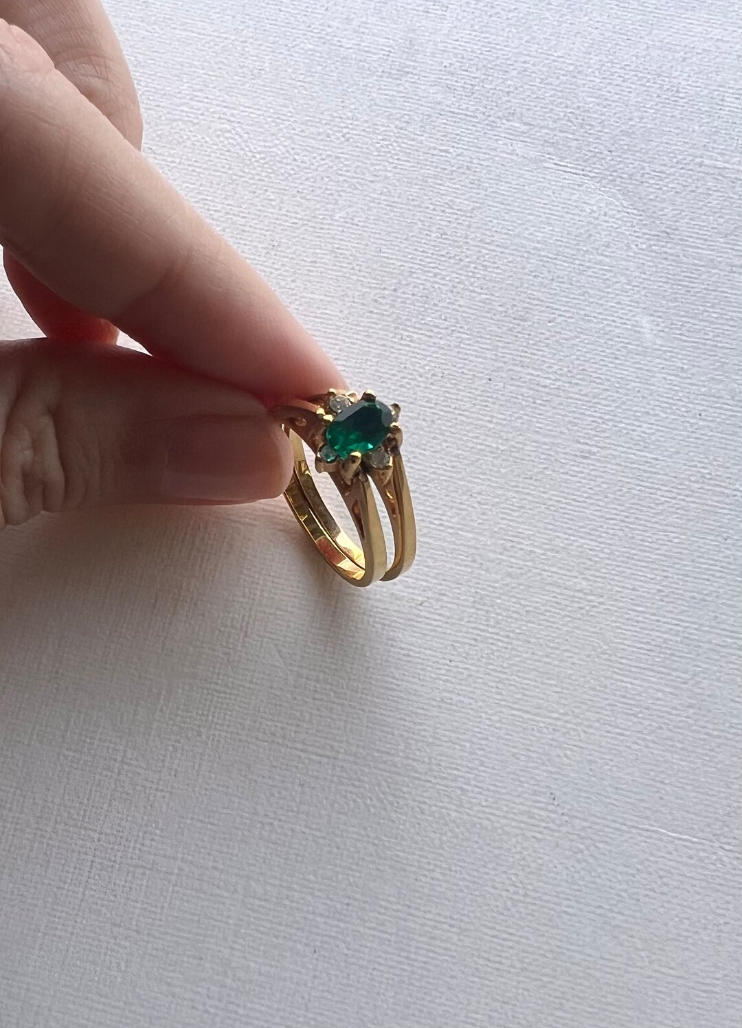 Vintage Avon Gold Tone Two Face Ring Size 8.5 - Etsy