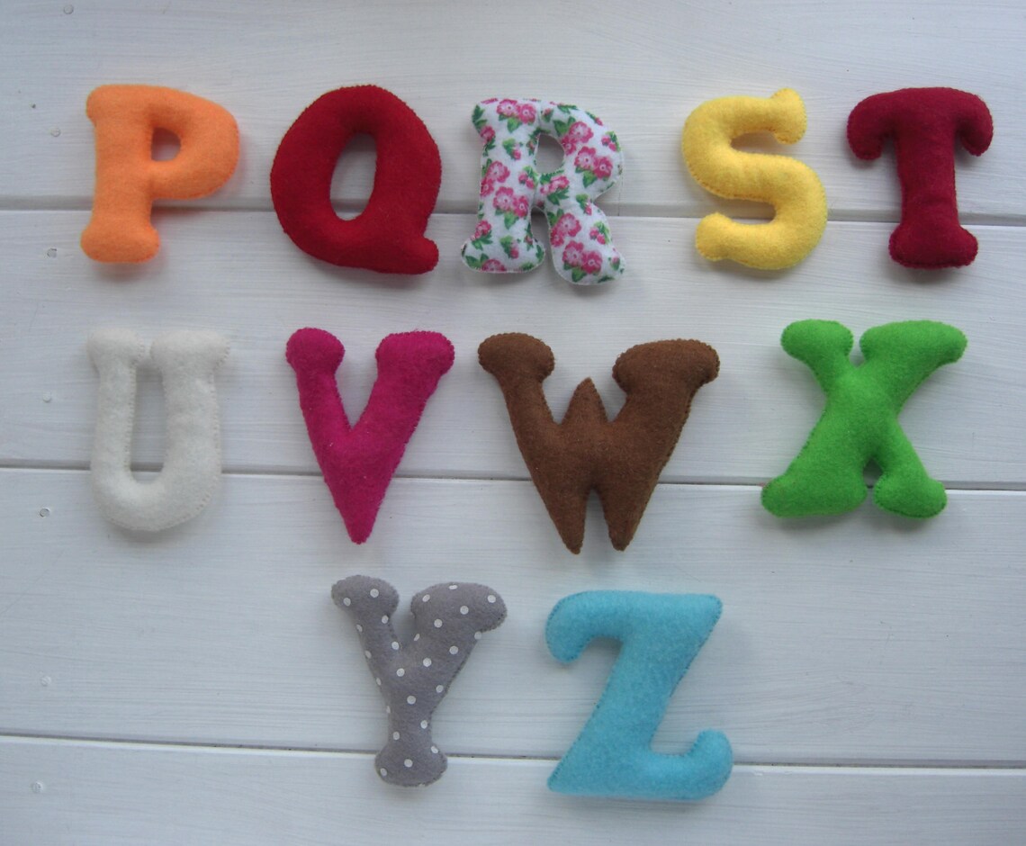 Felt Alphabet Pattern Soft Letters Stuffed Toys Preschool Gift - Etsy