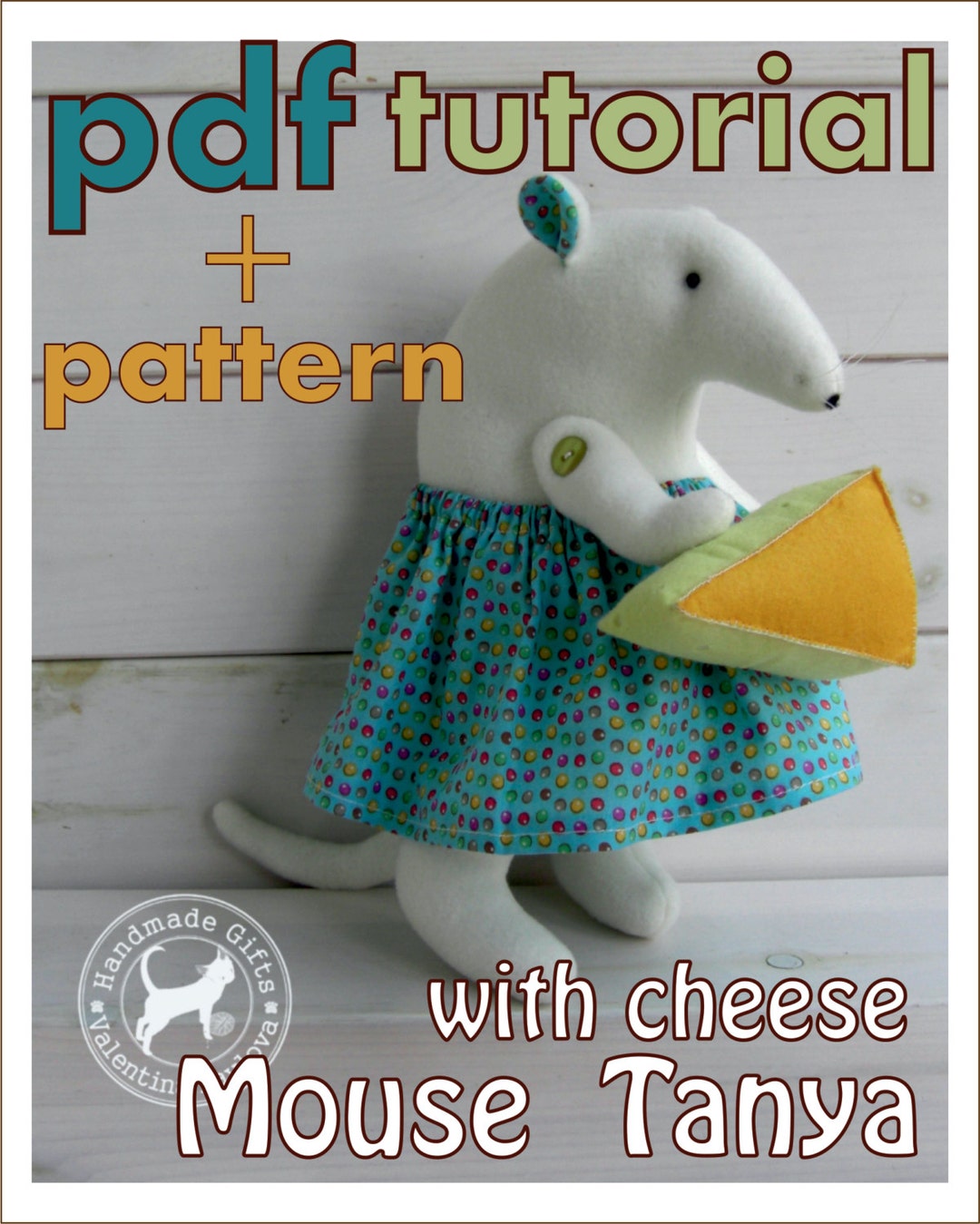 Animal Toy Sewing Pattern Plushie Mouse/pdf Epattern Toy Handmade ...