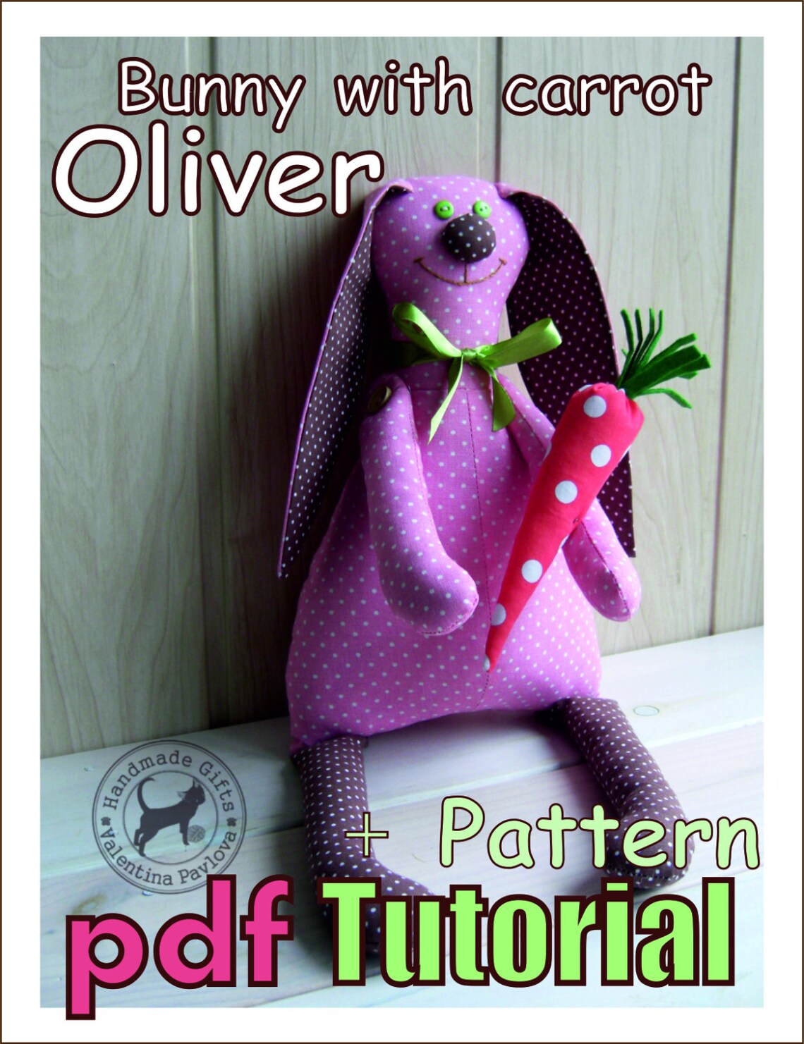 Textile toy Bunny sewing pattern/rabbit animal sewing tutorial | Etsy