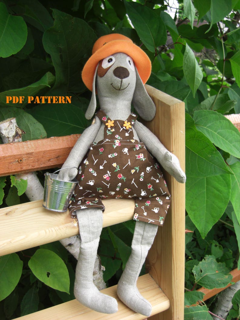 Dog PDF Animal Toy, Tutorial Instant Download, Sew Toys 22", Stuffed ...