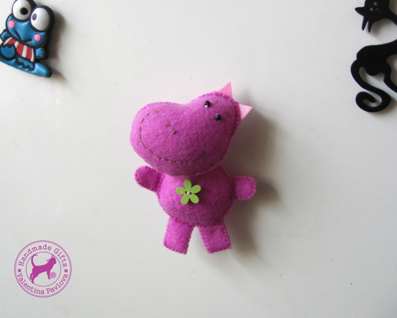 Animal Hippo Magnet PDF Sewing Pattern Cute Felt Toy Softie - Etsy