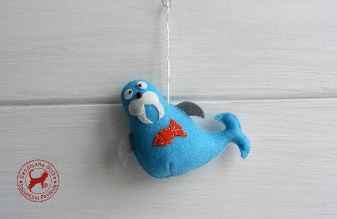 Walrus PDF Sewing Pattern Cute Felt Toy- Softie Toy Pattern and ...