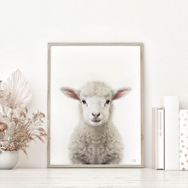 Cute Sheep Art - Etsy