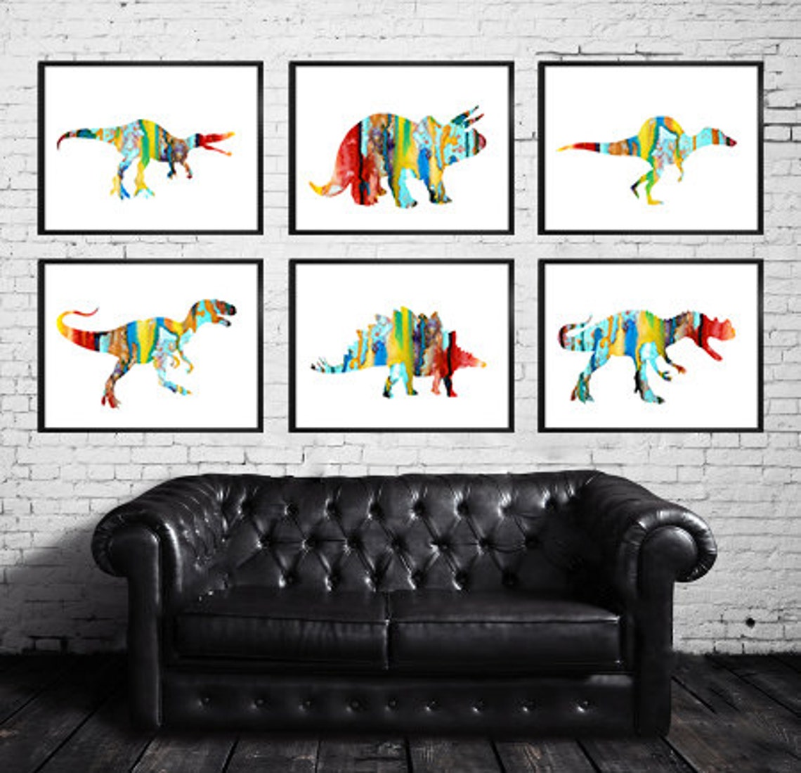 Tyrannosaurus Rex T-rex Dinosaur Print Watercolor Painting - Etsy