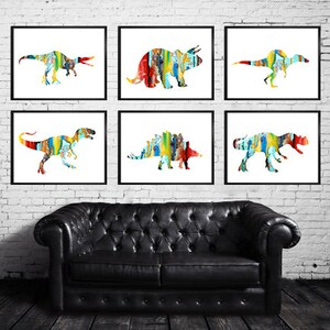 Tyrannosaurus Rex T-rex Dinosaur Print, Watercolor Painting, Watercolor ...