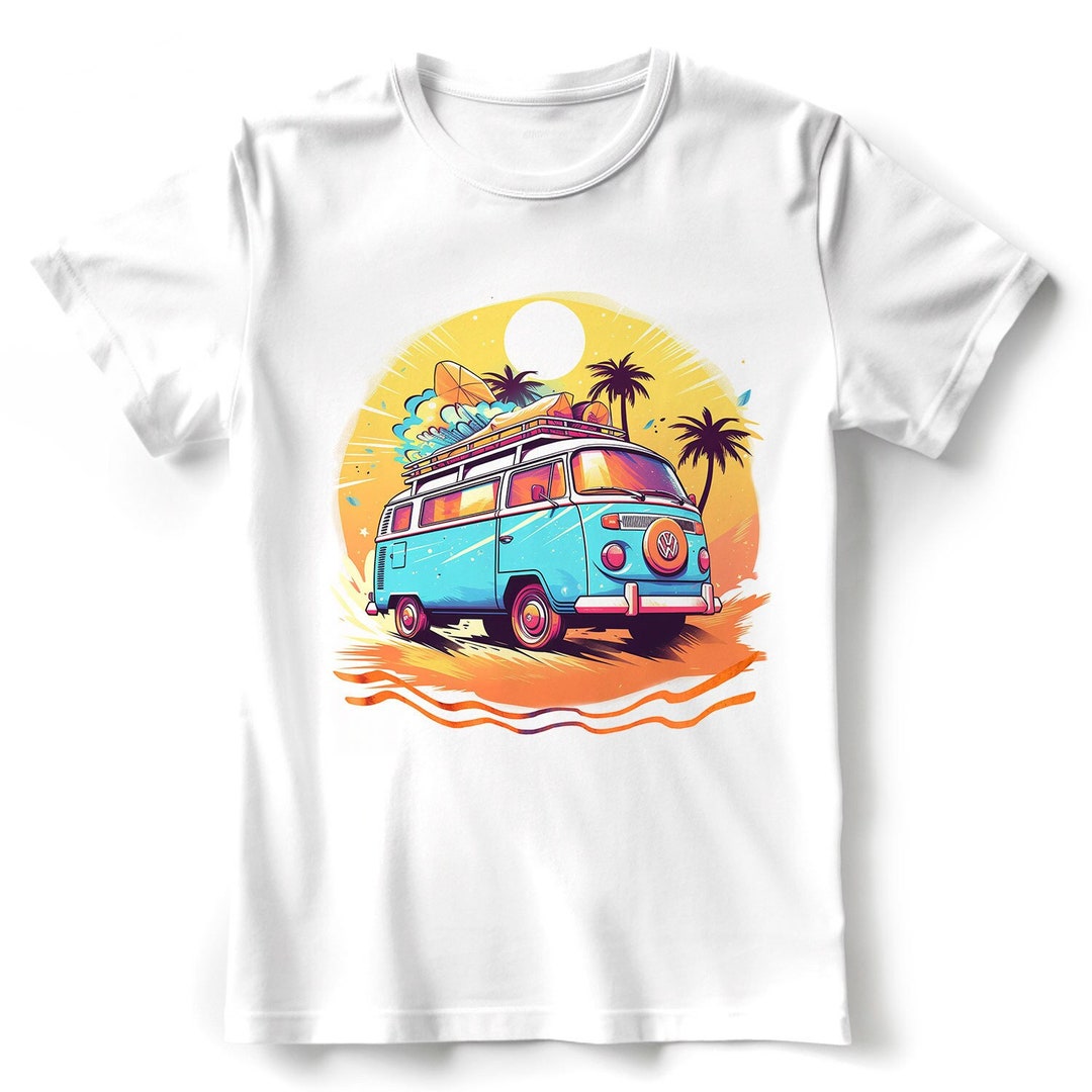 Vanlife T-shirt, Camper Van Tee, Vintage Van, Summer Vibes Tees. Cute ...