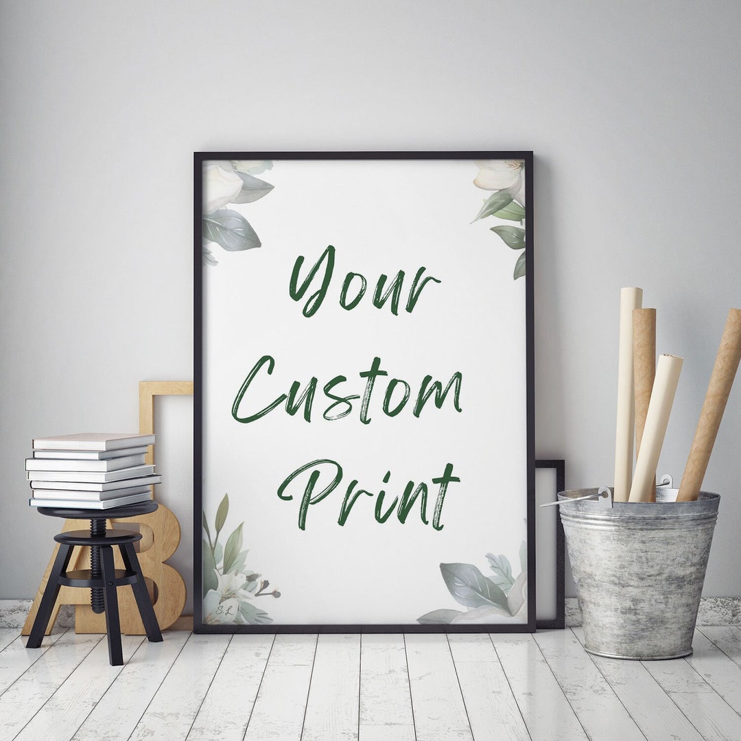 Custom Fine Art Prints: Personalized Photo, Quote, or Image - Etsy