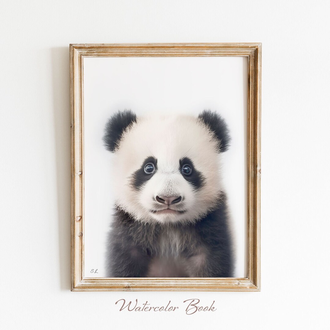 Baby Panda Print: Animal Nursery Wall Art - Etsy