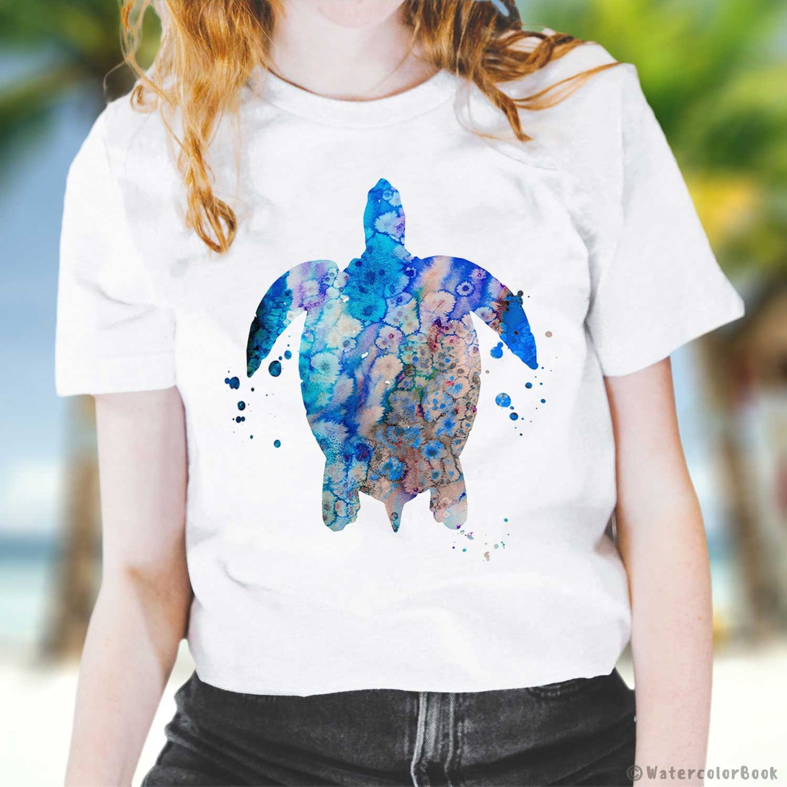 Sea Turtle T-shirt Unisex T-shirt Ring Spun Cotton 100% - Etsy