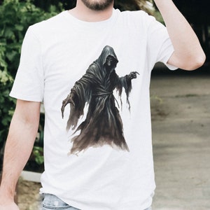 Spooky Ghost Design for Printable Wall Decor, Scary Ghost Watercolor ...