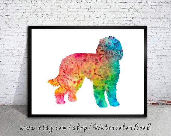 Labradoodle Print Labradoodle Art Home Decor Dog | Etsy