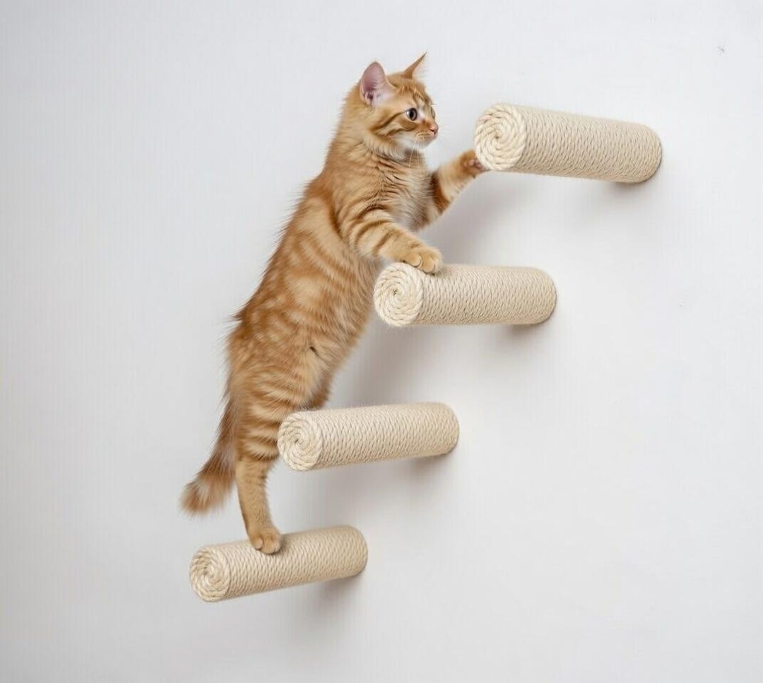 Sisal Climbing Step, Wall Post Stairs for Cats, Catwalk ORIGINAL Made ...