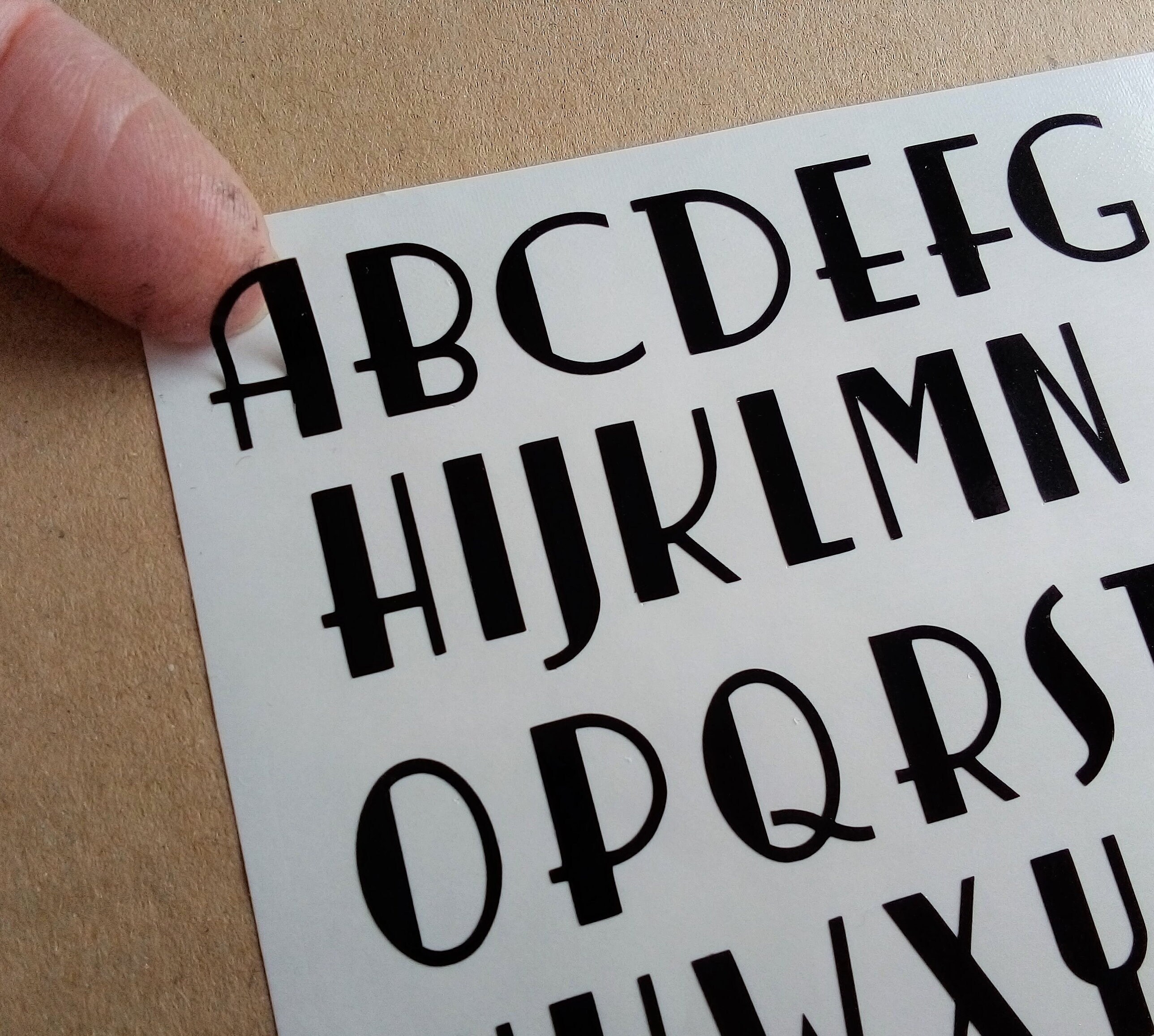 Big Sticky Letters A-Z Alphabet Art Deco Font 50/60/70mm - Etsy UK