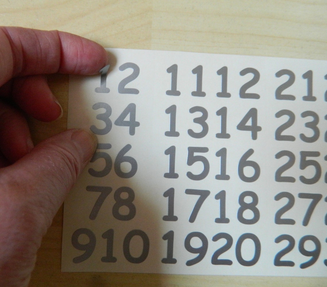 Comic Sans Font Numbers 1-30 Sticky Back Vinyl for Crafts 15 - Etsy Canada