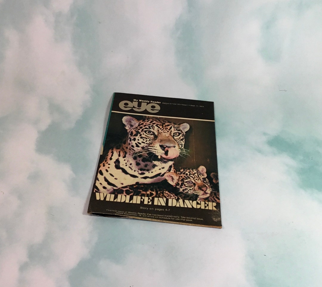 My Weekly Reader Eye 1974 Volume 53 Issue 1 Edition 5, Wildlife in ...