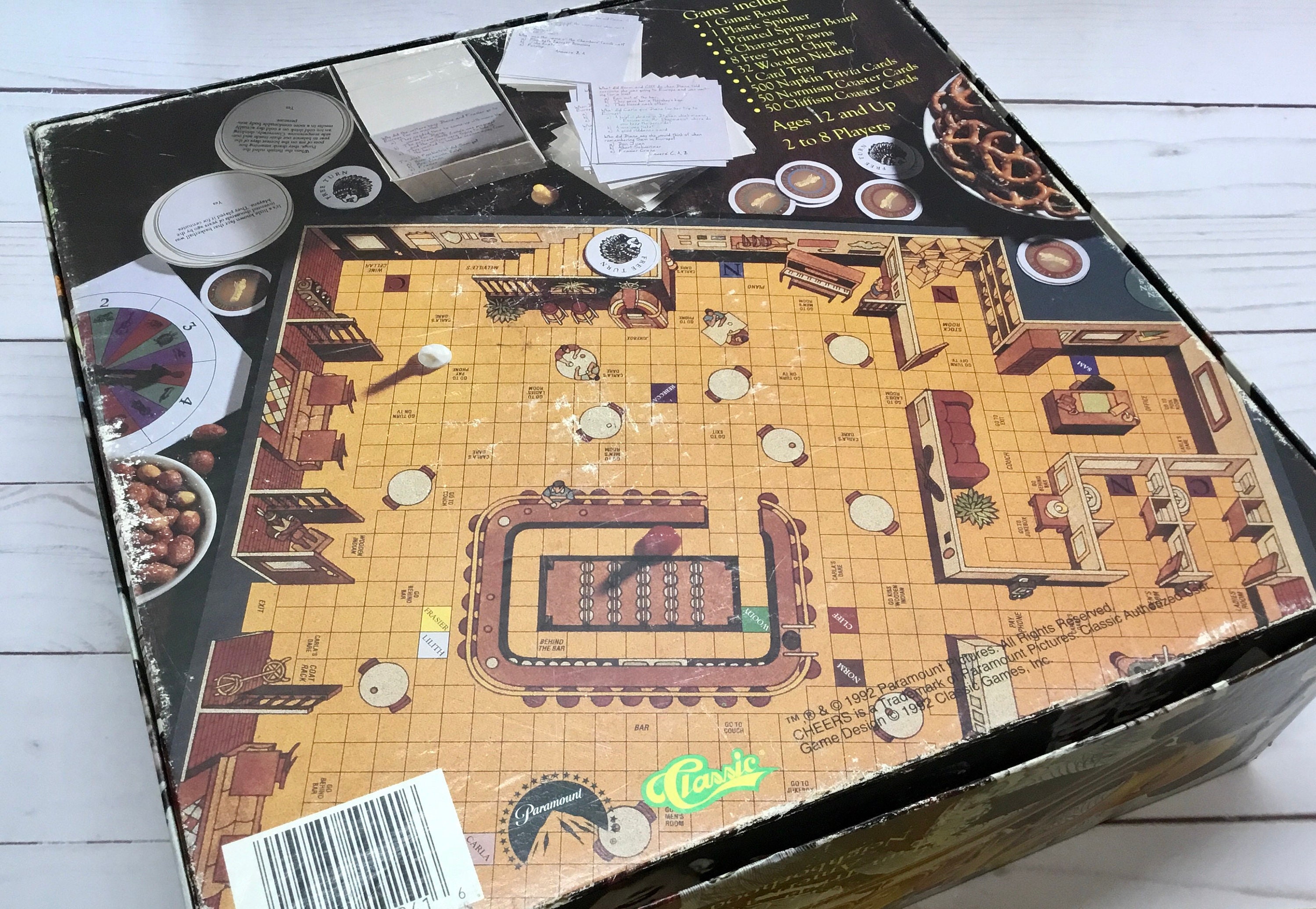 CHEERS Complete 1992 Board Game - Etsy