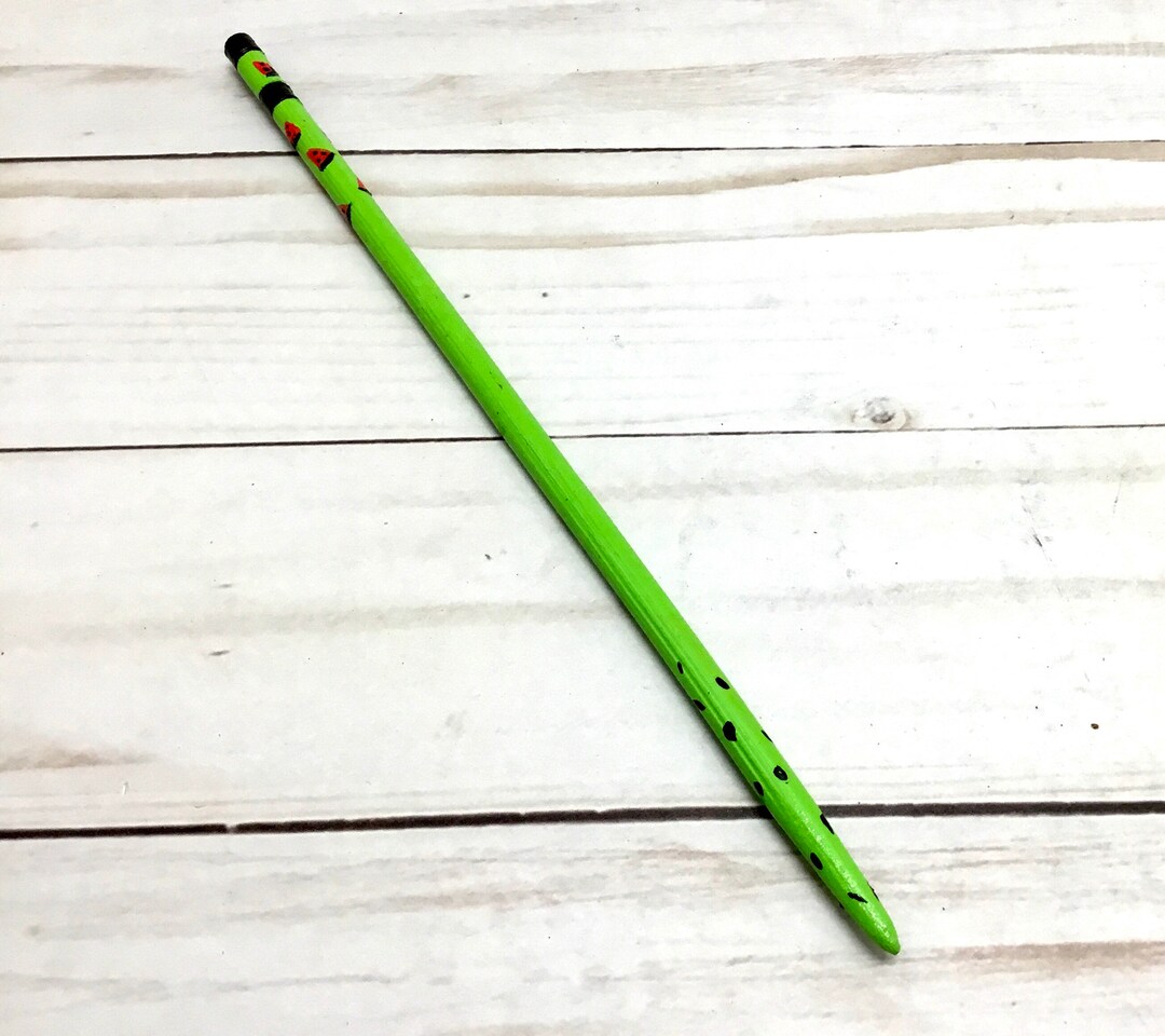 Watermelon Hair Stick Handpainted by Holly Starkey - Etsy