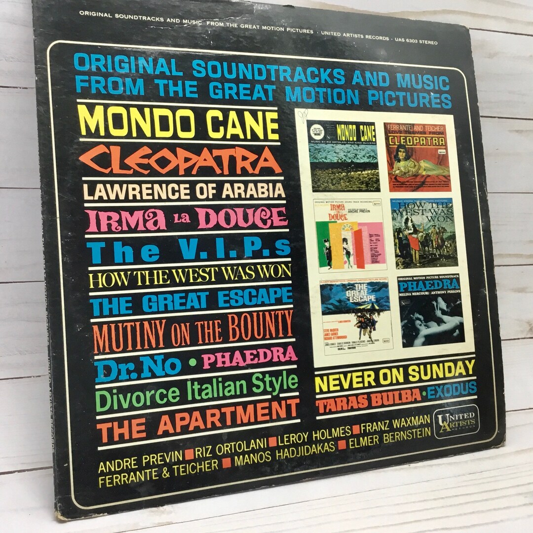 Motion Picture Themes Vinyl Record, Original Soundtracks and Music From ...
