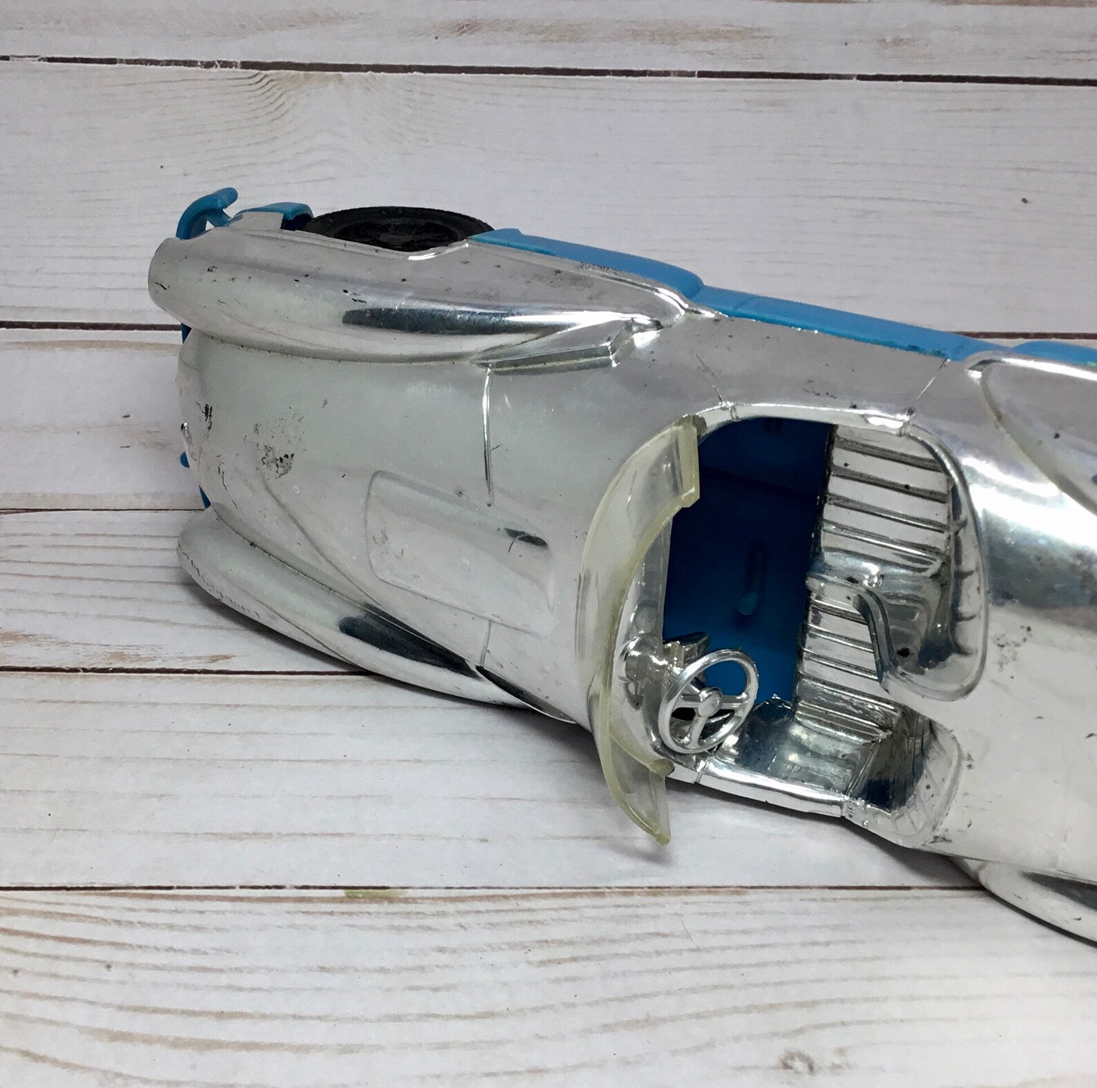 1960s IRWIN Silver & Blue Plastic Toy Car - Etsy