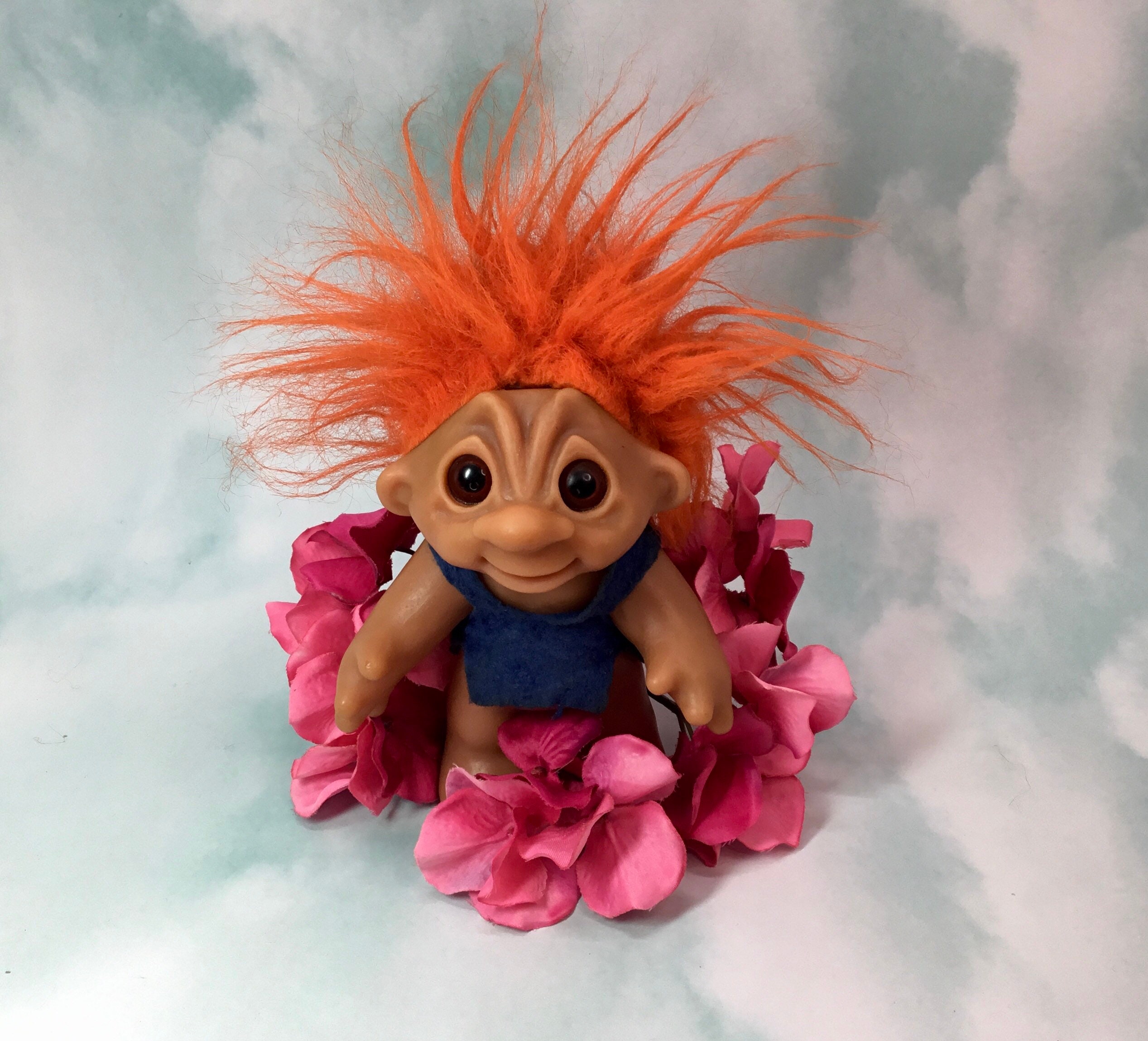 1977 Dam Troll Orange Hair Made in Denmark - Etsy