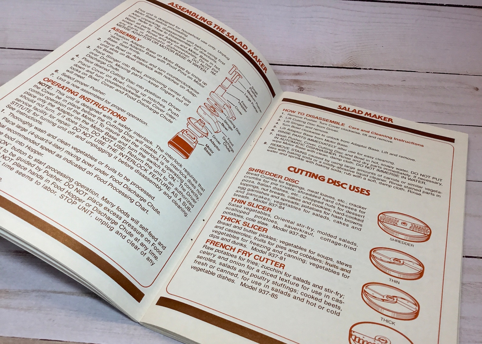 Oster Kitchen Center 1984 Cookbook/instruction Manual - Etsy