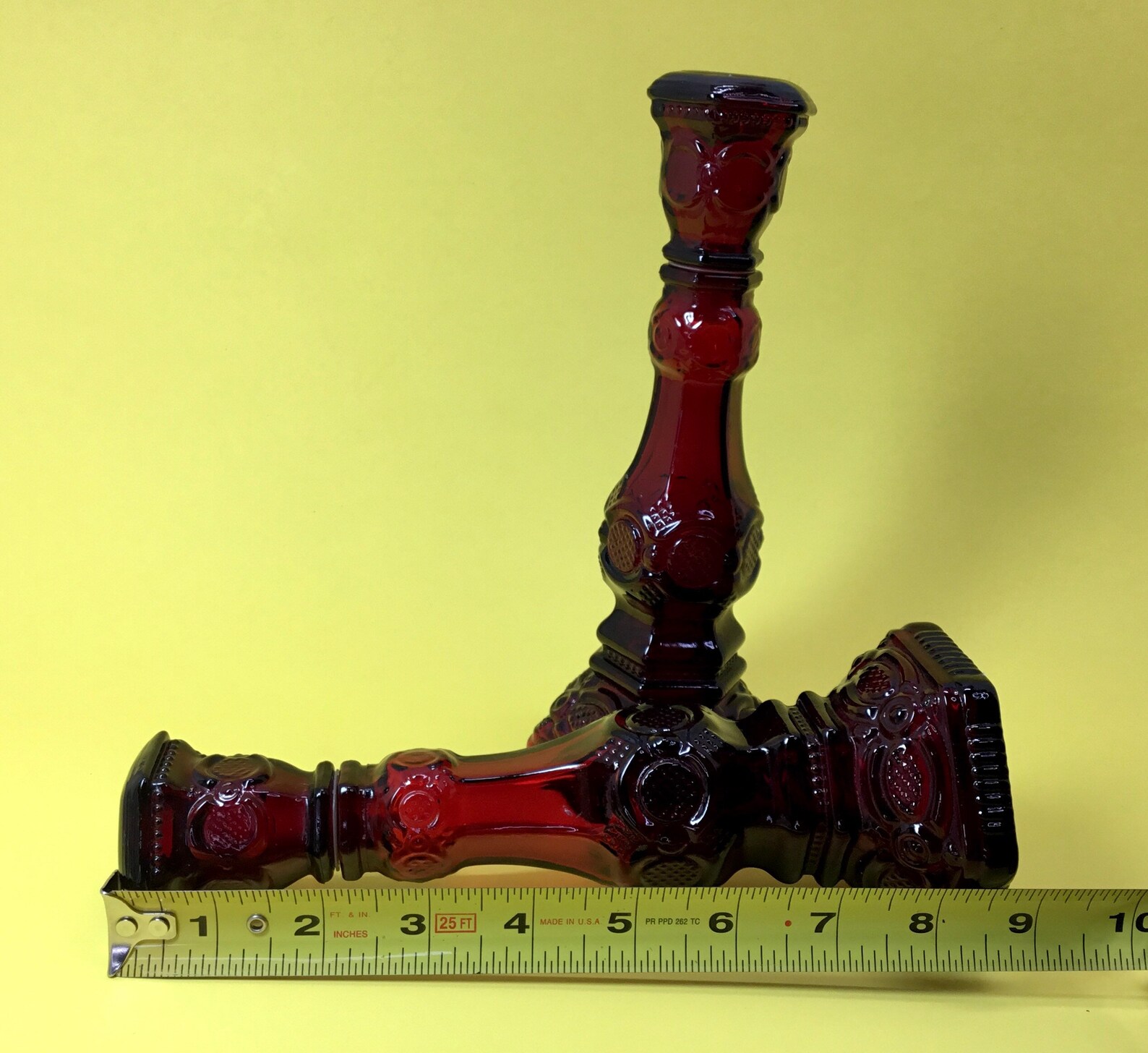 1975 AVON Cape Cod Collection Ruby Red Pair of Candlestick - Etsy
