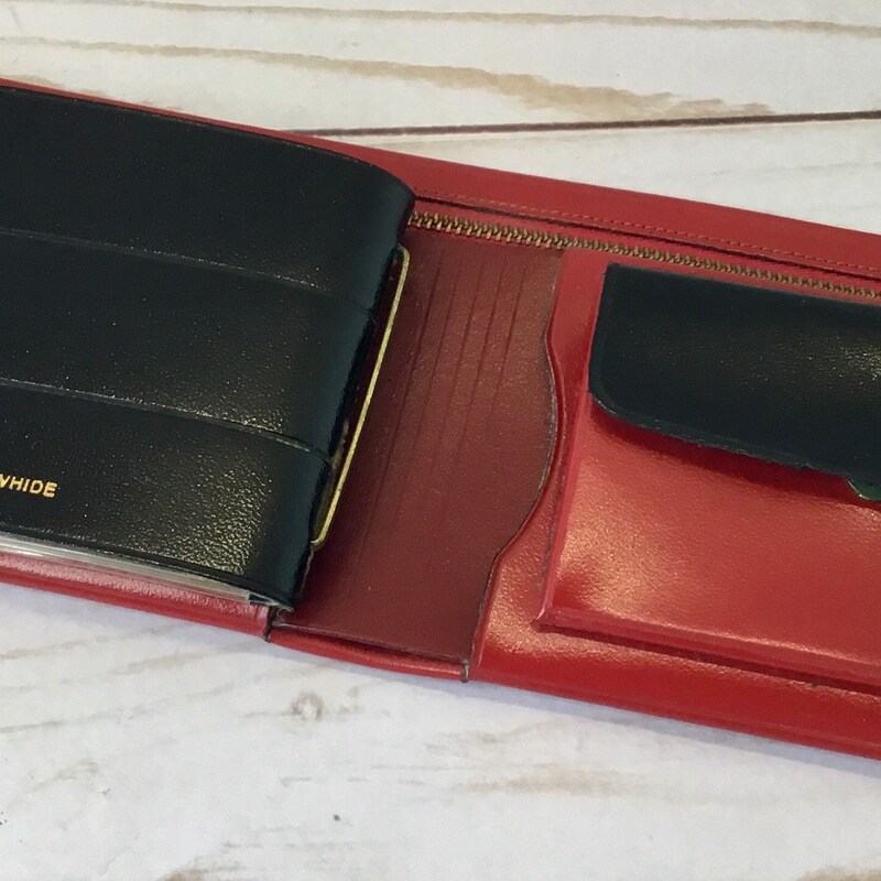 Red Leather Wallet - Etsy