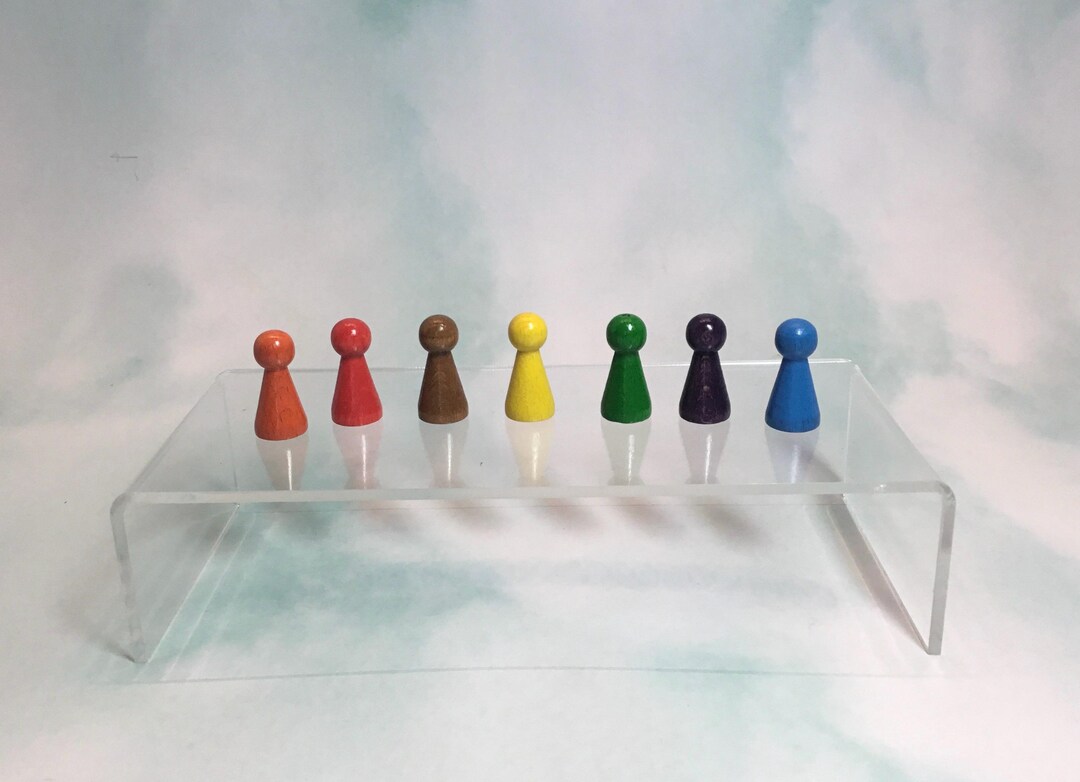 Colorful Wooden Game Pawns Set of 7 Vintage 1980’s - Etsy