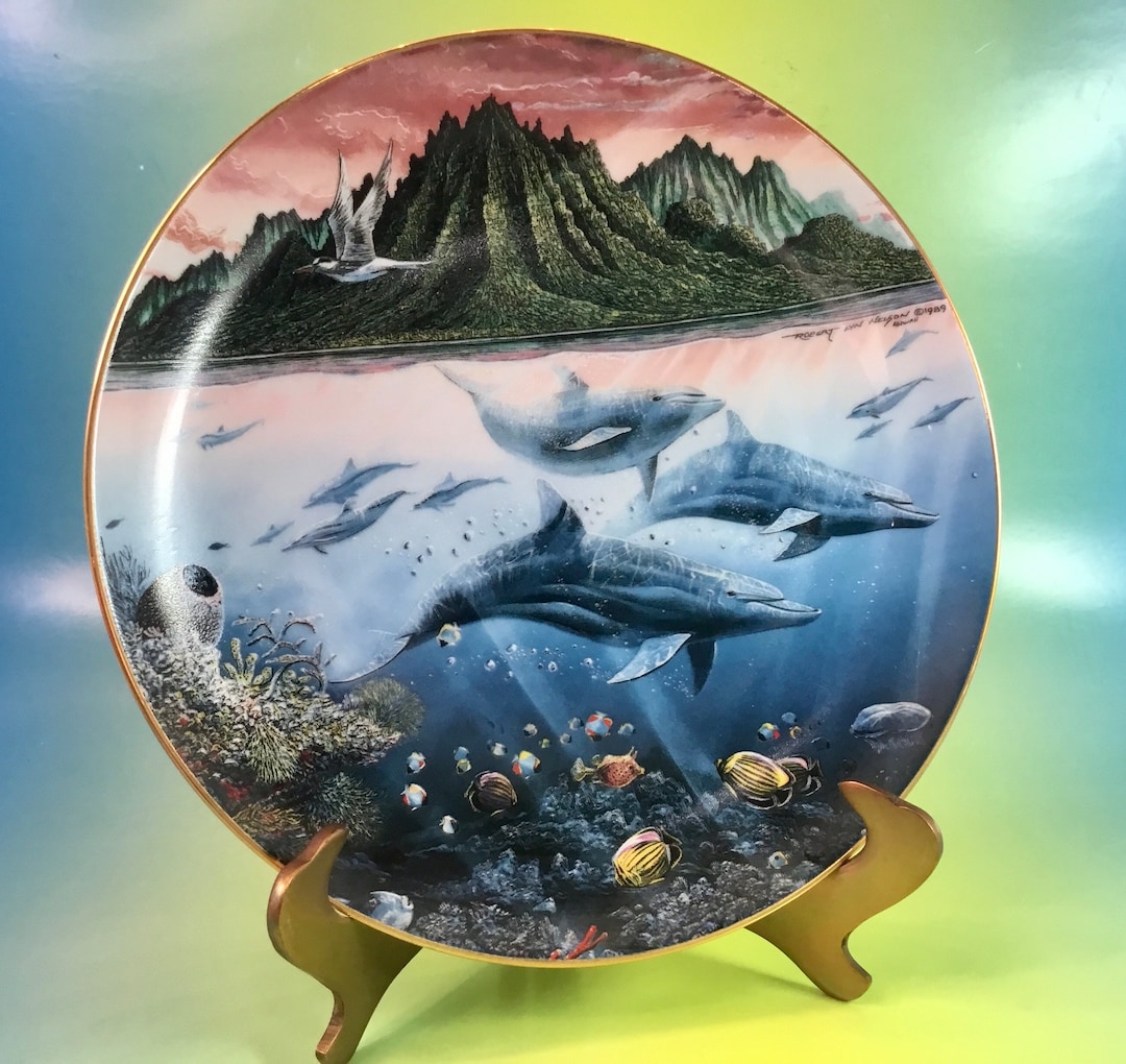 Hawaiian Muses by Robert Lyn Nelson, the Danbury Mint From the 1991 Underwater Paradise ...