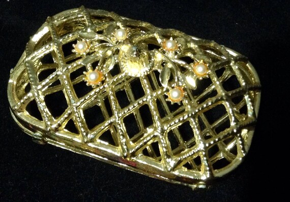 Vintage metal trinket box - Gem