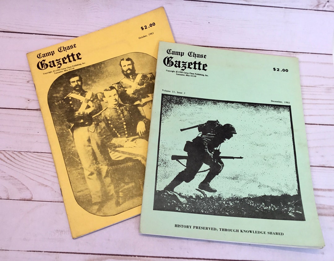 Camp Chase Gazette 1983, October & December Issues - Etsy