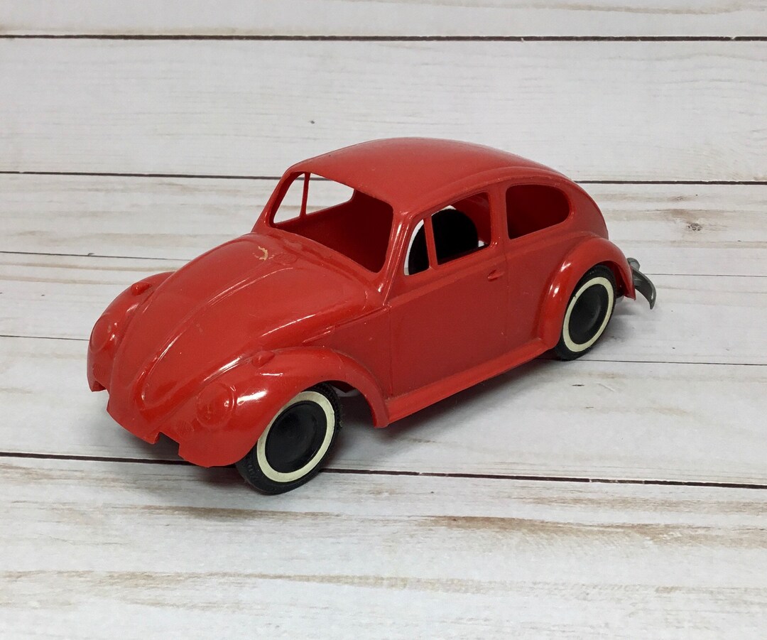 Volkswagen Beatle Red Plastic & Metal Toy Car - Etsy