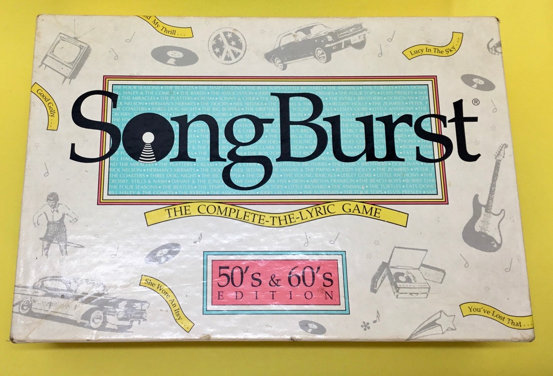 Songburst 50’s & 60’s Edition Board Game Vintage 1990’s - Etsy