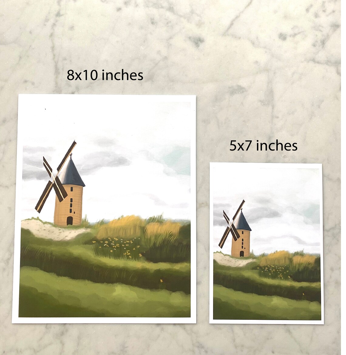 French Windmill Art Print - Etsy